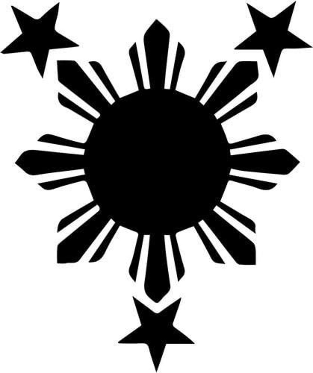 Filipino Phillipines Sun Stars Vinyl Decal Sticker Bumper Car Truck ...