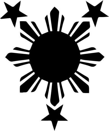 Filipino Phillipines Sun Stars Vinyl Decal Sticker Bumper Car Truck ...