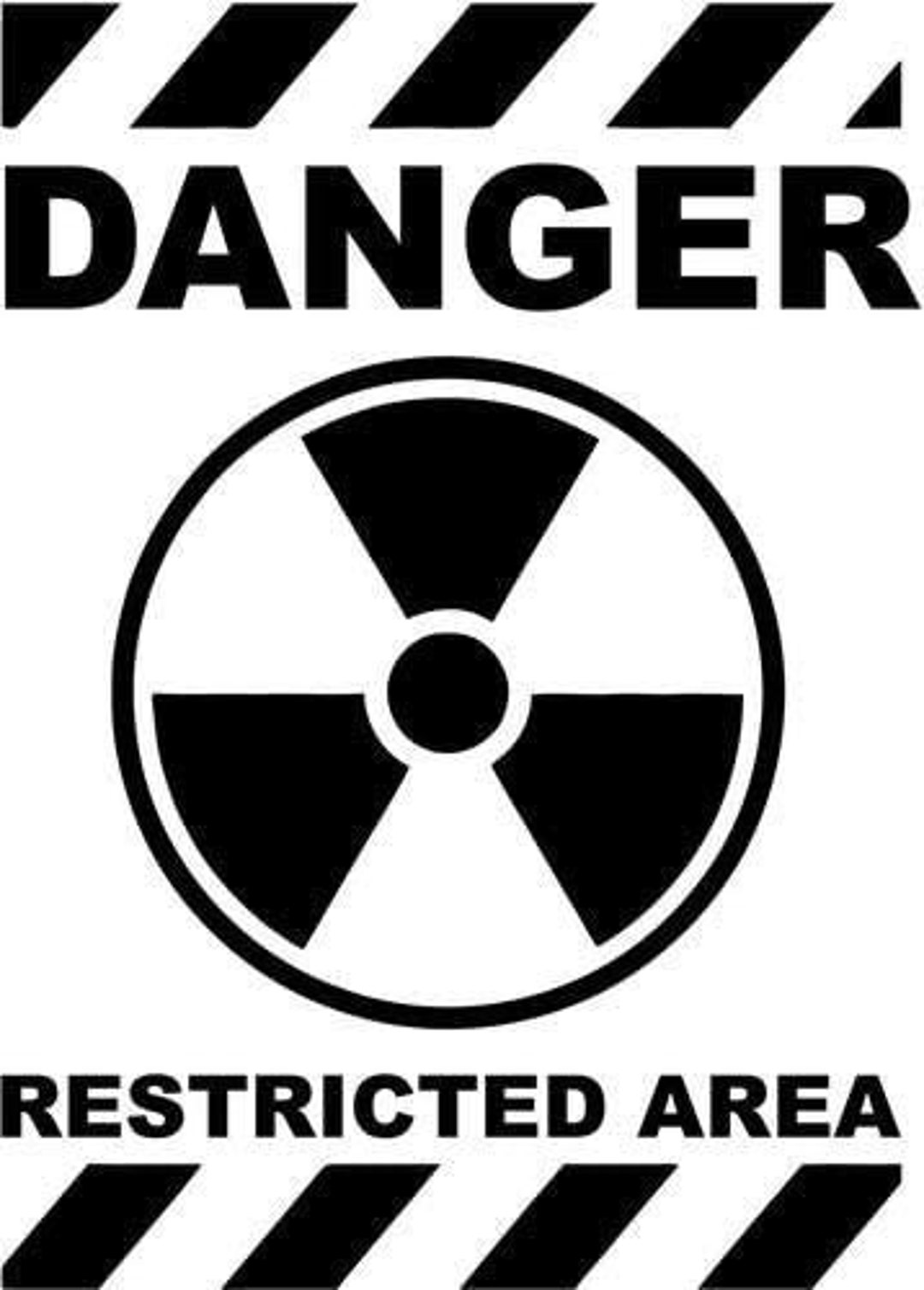 Danger Restricted Area Vinyl Decal Sticker Bumper Car Truck Window - Etsy