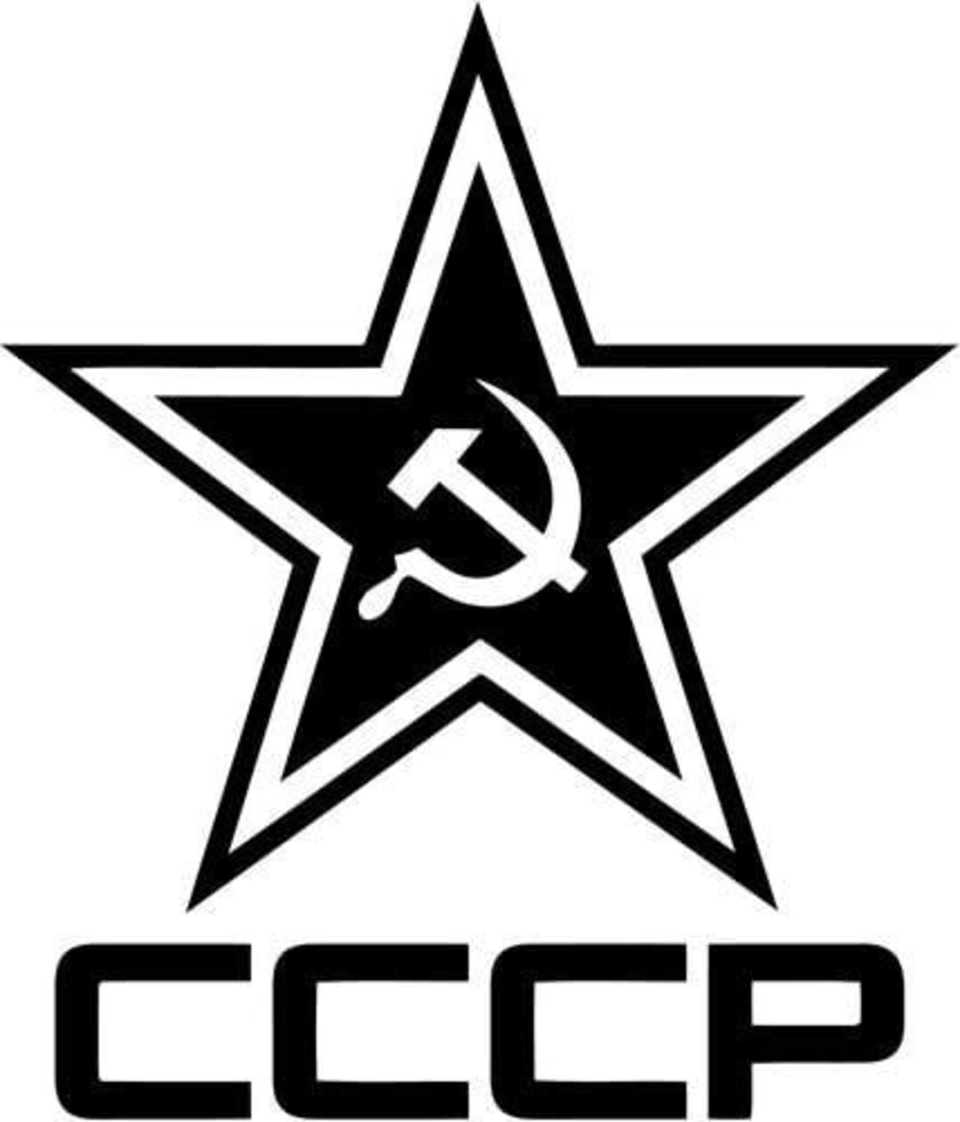 Russia CCCP Star Vinyl Decal Sticker Bumper Car Truck Window - Etsy