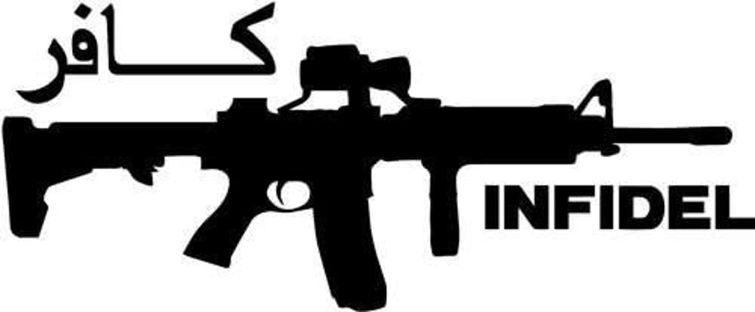 Ar-15 Assault Rifle Weapon Vinyl Decal Sticker Bumper Car Truck Window ...