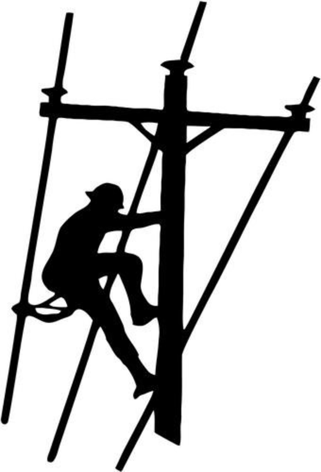 Occupation_lineman_electrician Decal Sticker Car Window Bike Dirt JDM ...