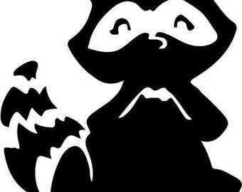 Raccoon Truck Decal - Etsy