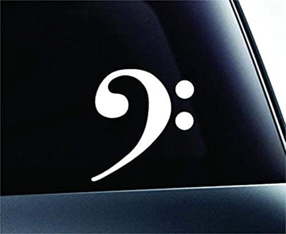 Bass Clef F Musical Note Symbol Decal Sticker Vinyl Car Home | Etsy