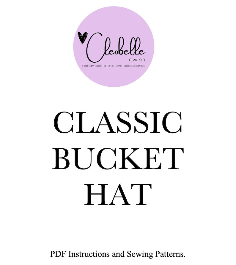 Classic Bucket Hat PDF Sewing Pattern & Instructions - Etsy