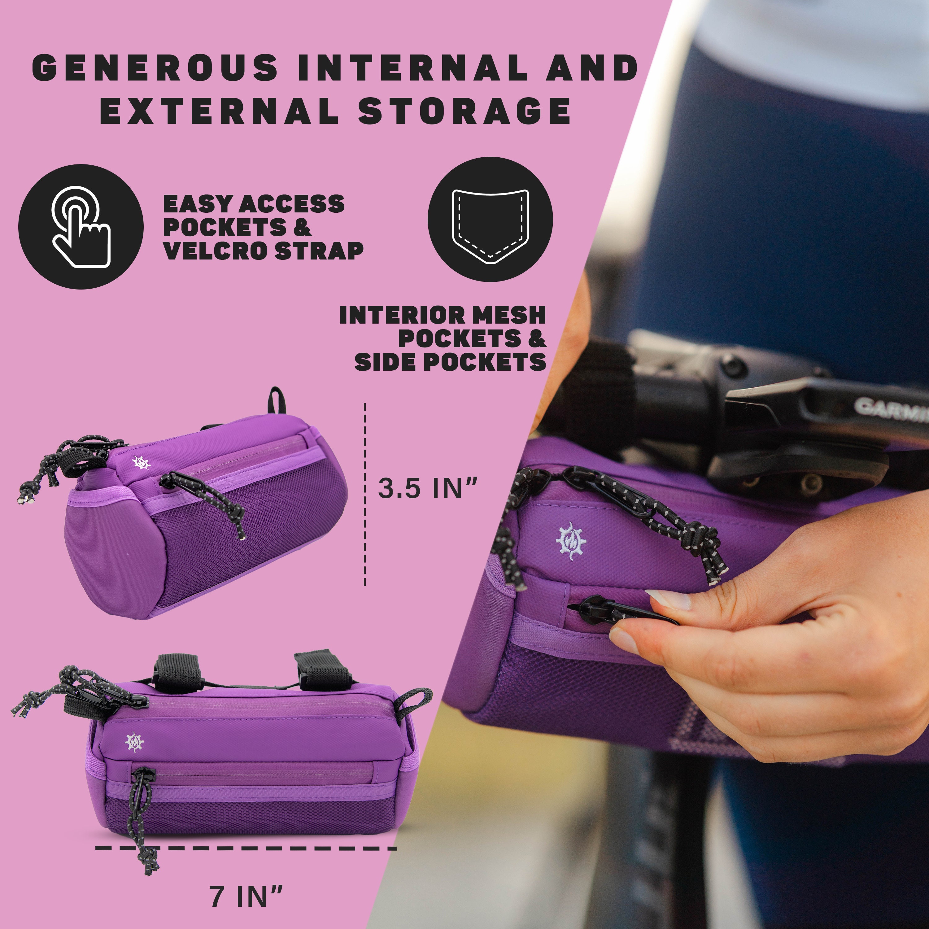 Bike Handlebar Bag Multiple Colors Available in 2 Sizes Mini or Medium ...