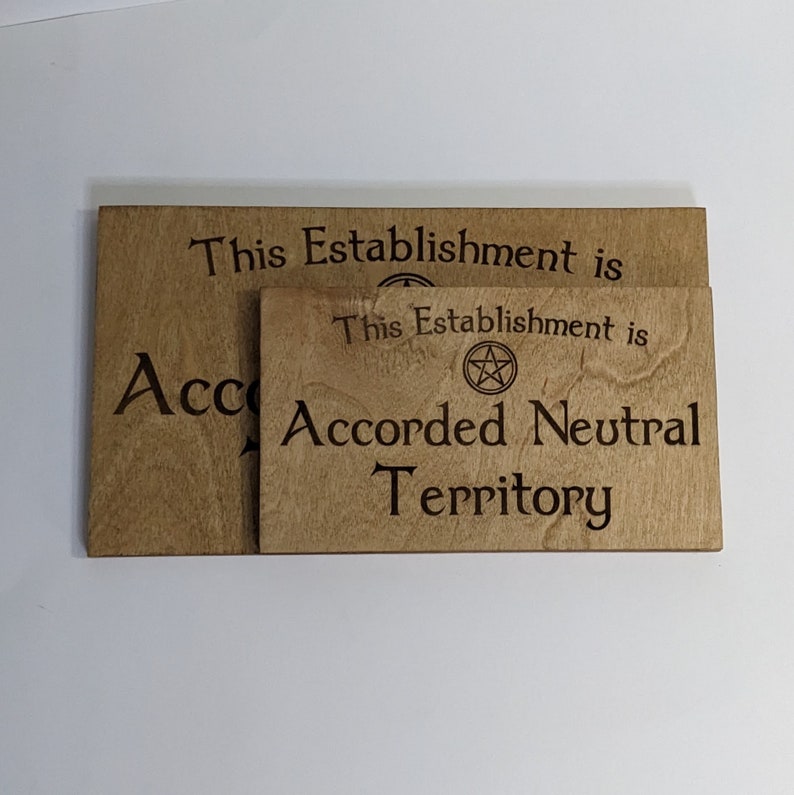 Accorded Neutral Territory - Wood Burned Sign - Etsy