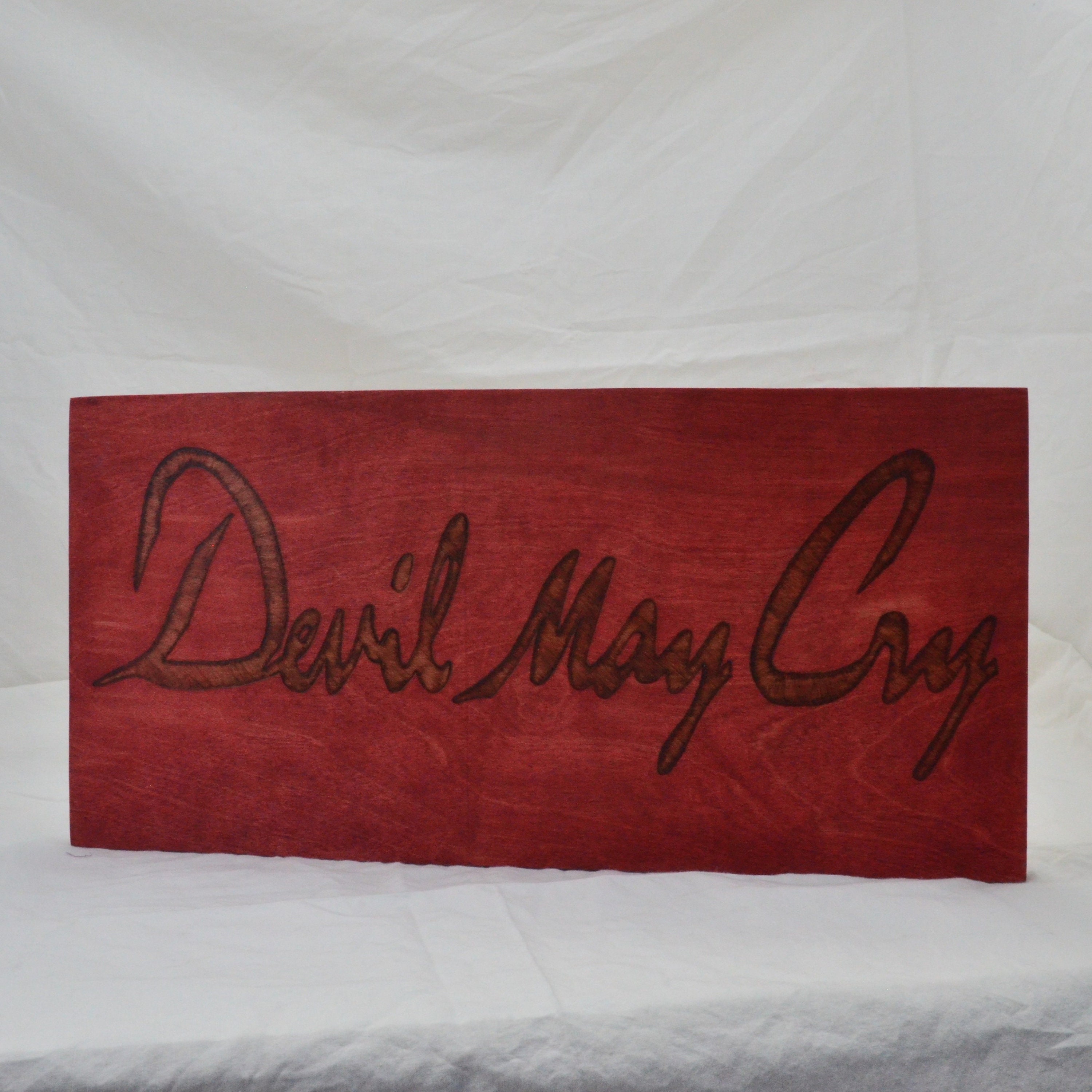 Devil May Cry Sign Wood Burning - Etsy