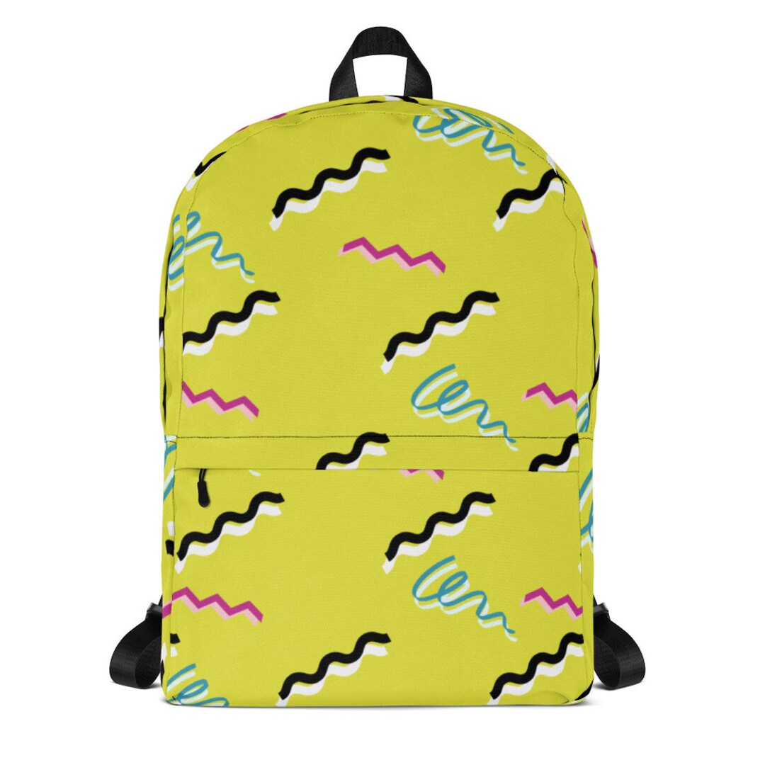 Green Retro 90s Backpack - Etsy