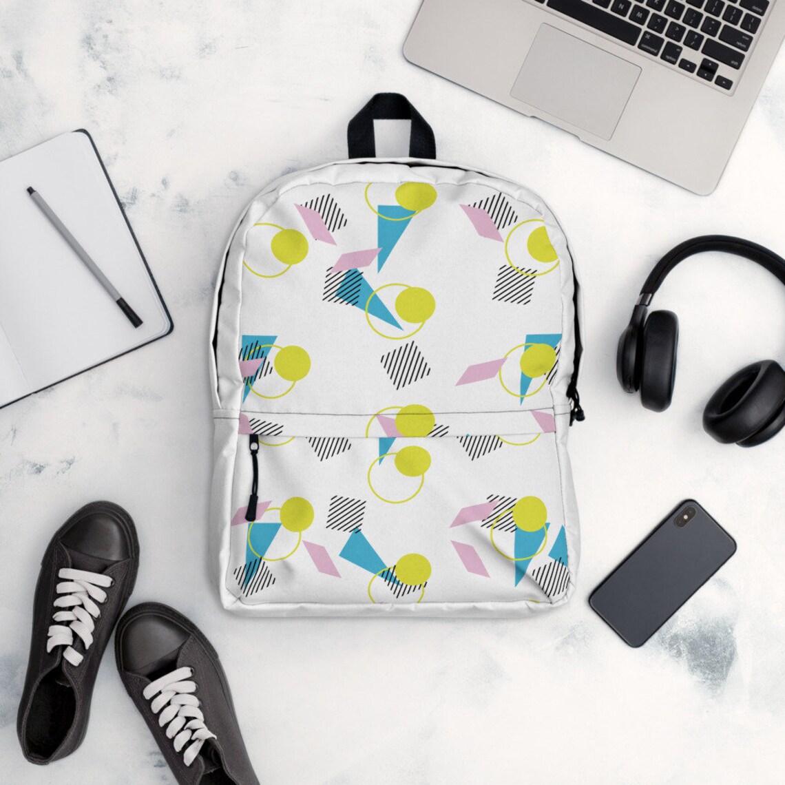 White - Retro - 90s - Backpack - Etsy
