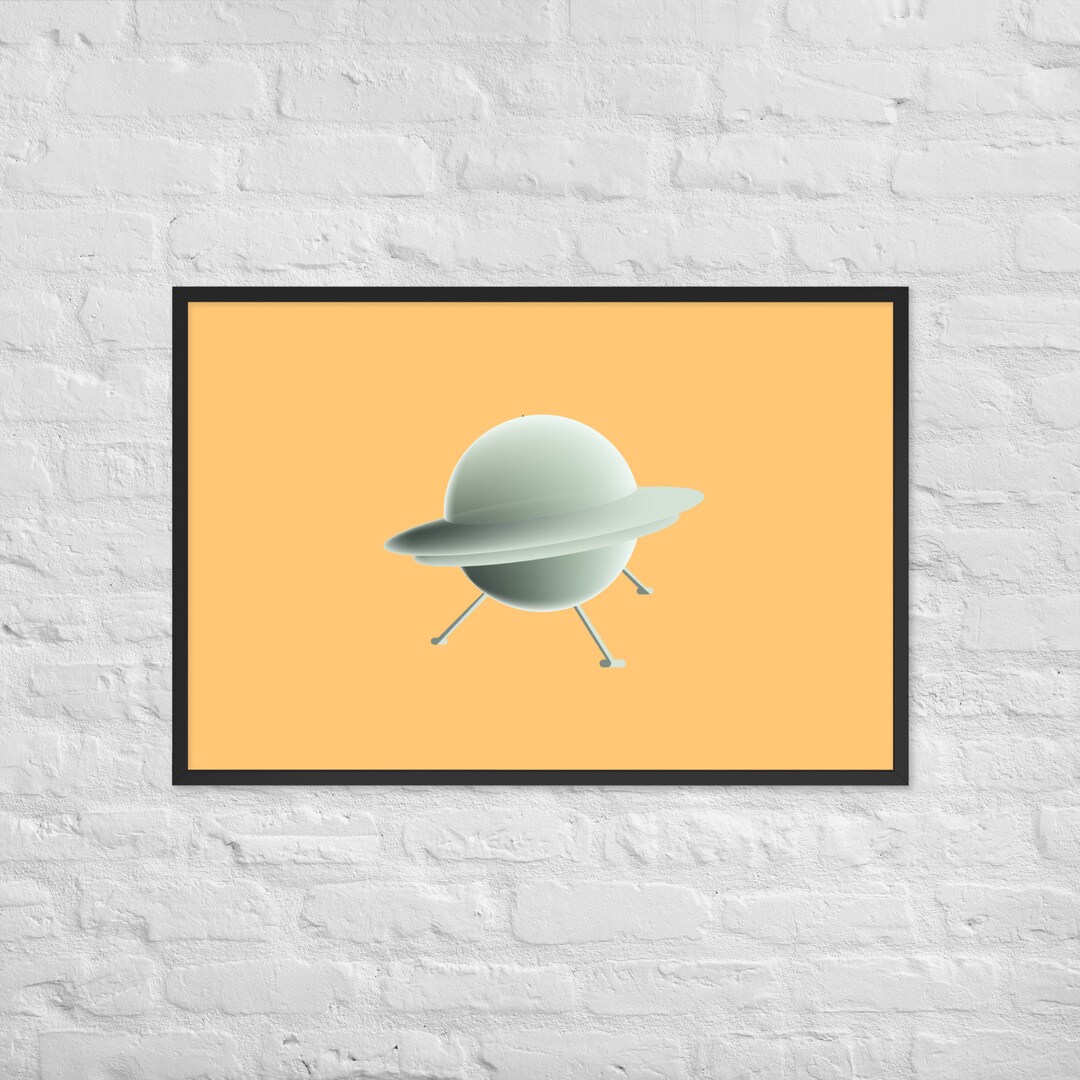 Space Ship - UFO - Framed Poster - Etsy