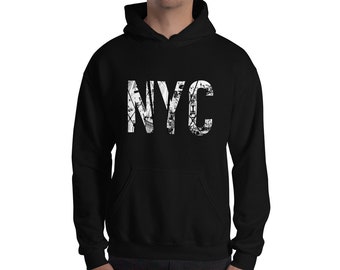 New York Zip up Hoodie - Etsy