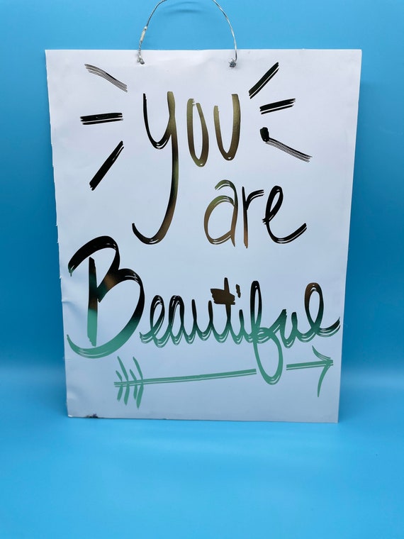 You Are Beautiful Sign | Etsy