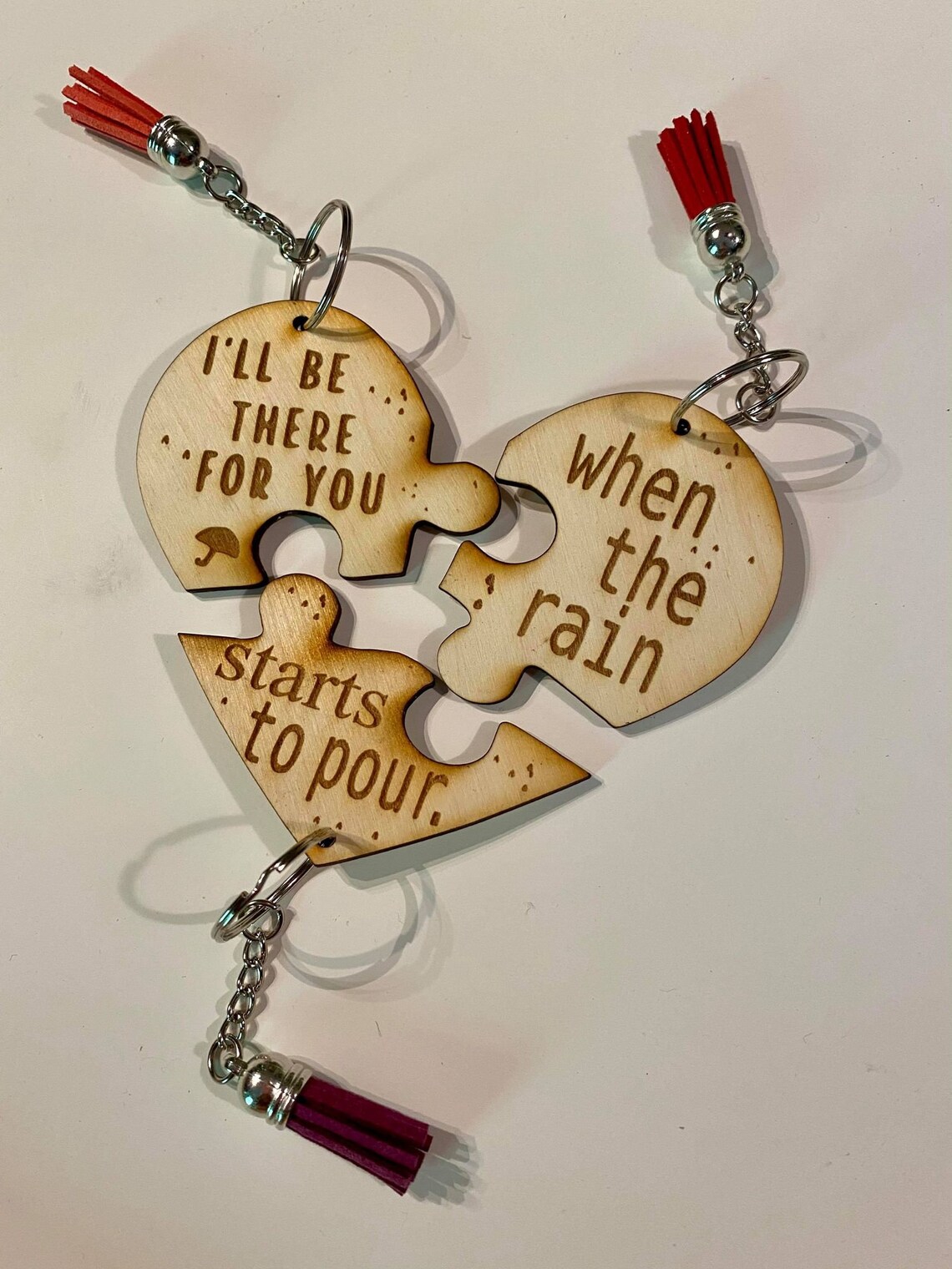 Customized Puzzle Piece Key Chain Personalized With Names Best - Etsy