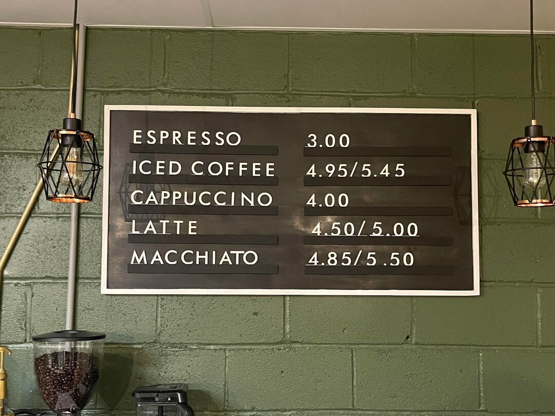 MENU SVG Laser Cut Menu - Alphabet Letter Board SVG - Cafe Menu Board ...