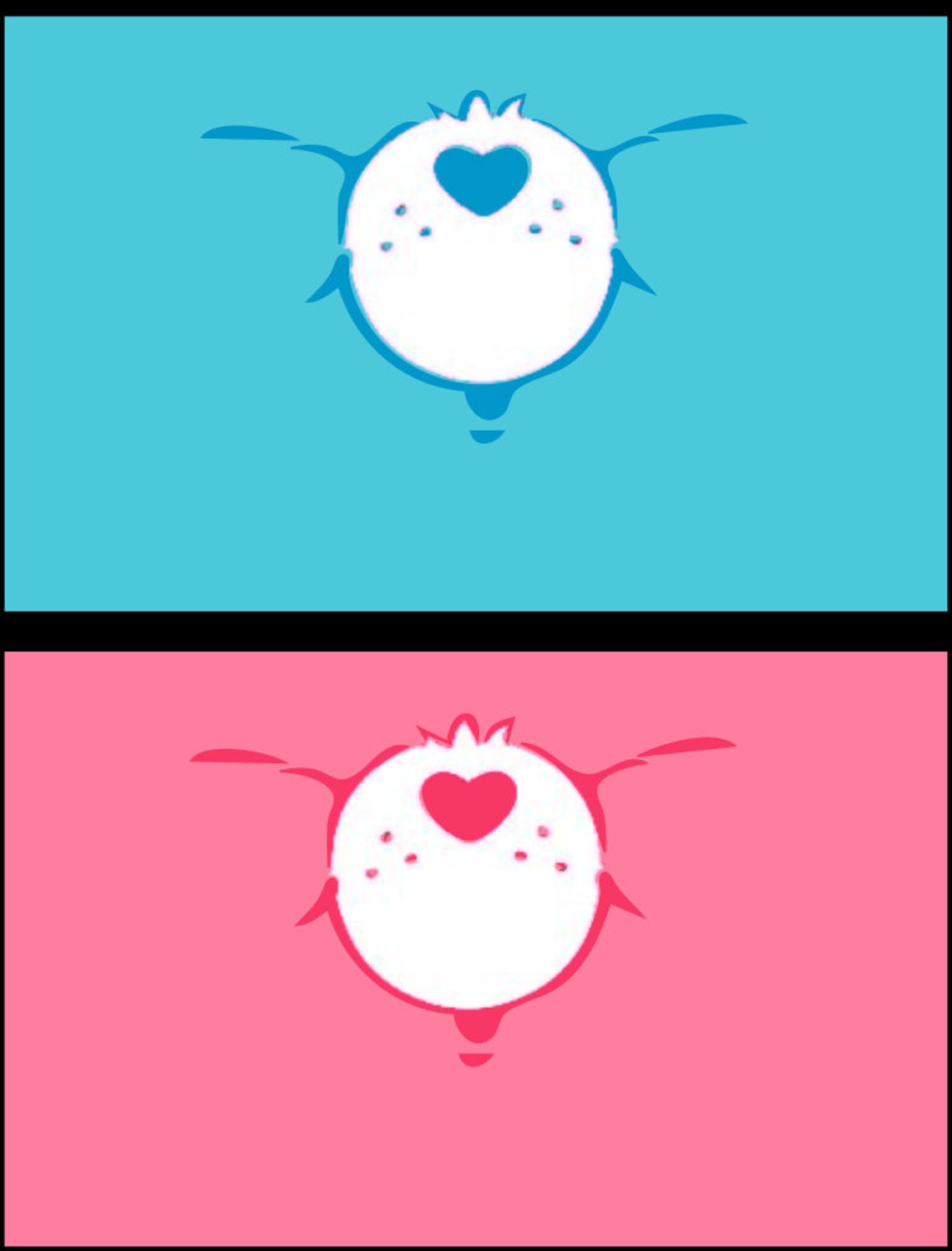 Care Bear Face Mask Pack Digital PNG - Etsy