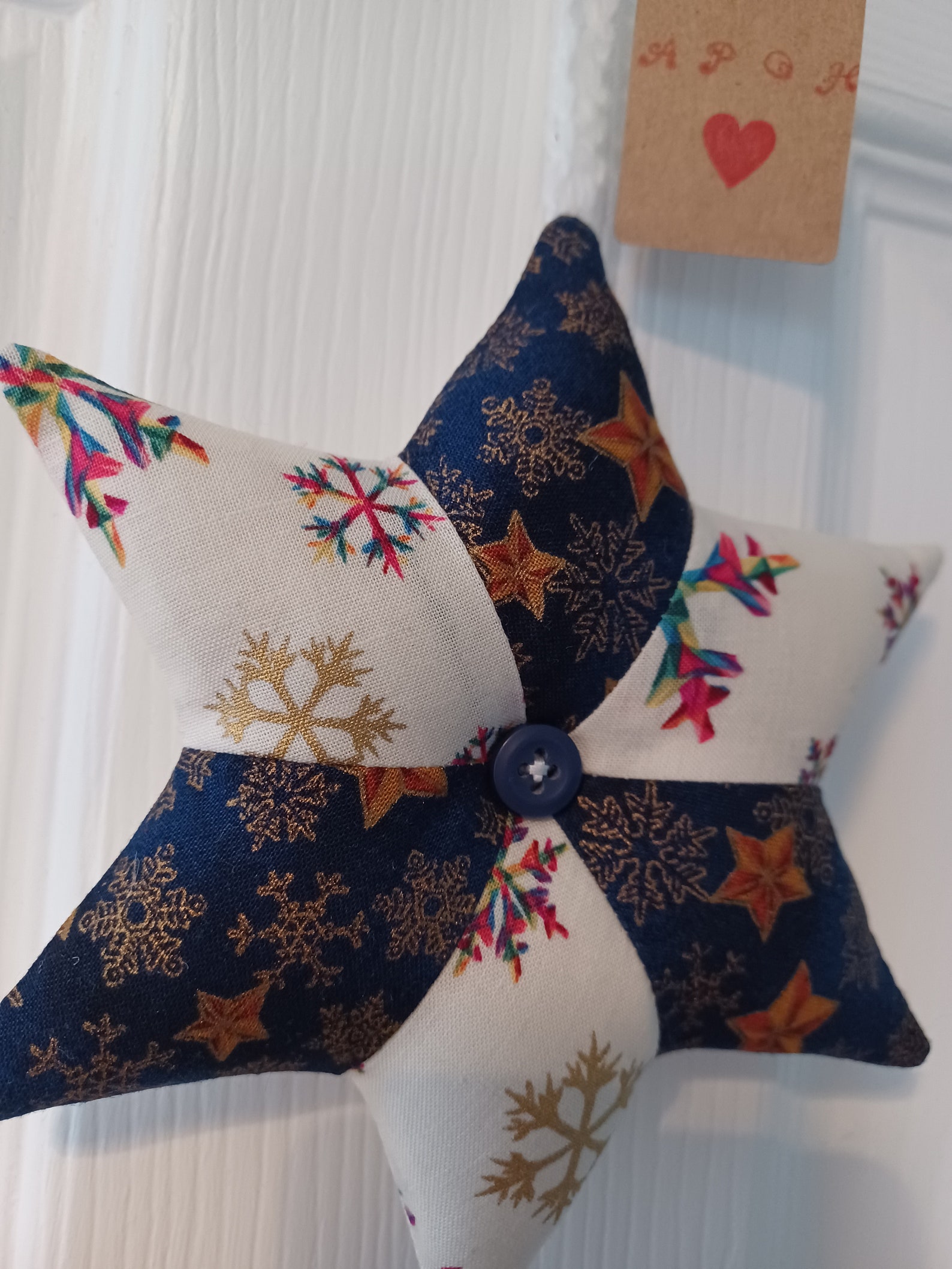 Mini Handmade Christmas Star. Wall Door Window Hanging Decoration ...