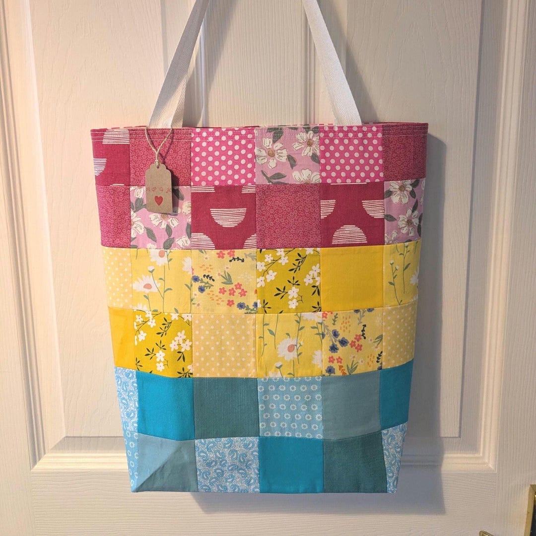 Custom, Made to Order Pride Flag Tote Bag, Handmade LGBTQIA+ Striped ...