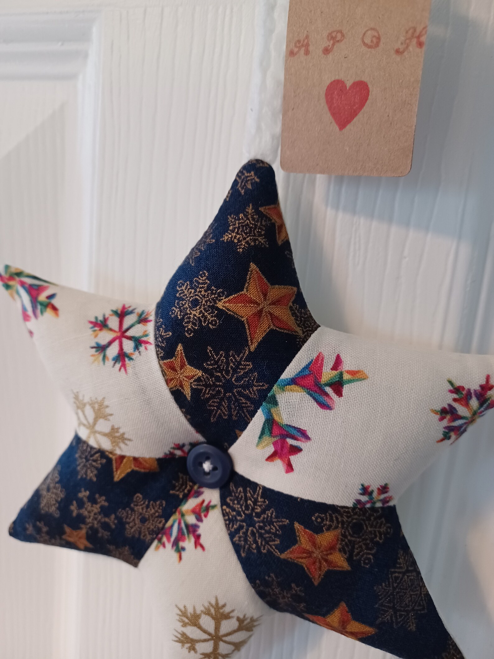 Mini Handmade Christmas Star. Wall Door Window Hanging Decoration ...