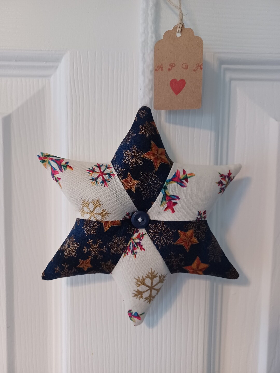 Mini Handmade Christmas Star. Wall Door Window Hanging Decoration ...