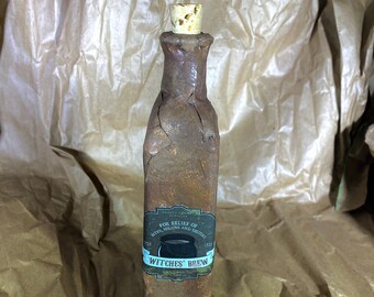 Last Scream of a Lost Soul Tall Brown Potion Bottle Decor - Etsy