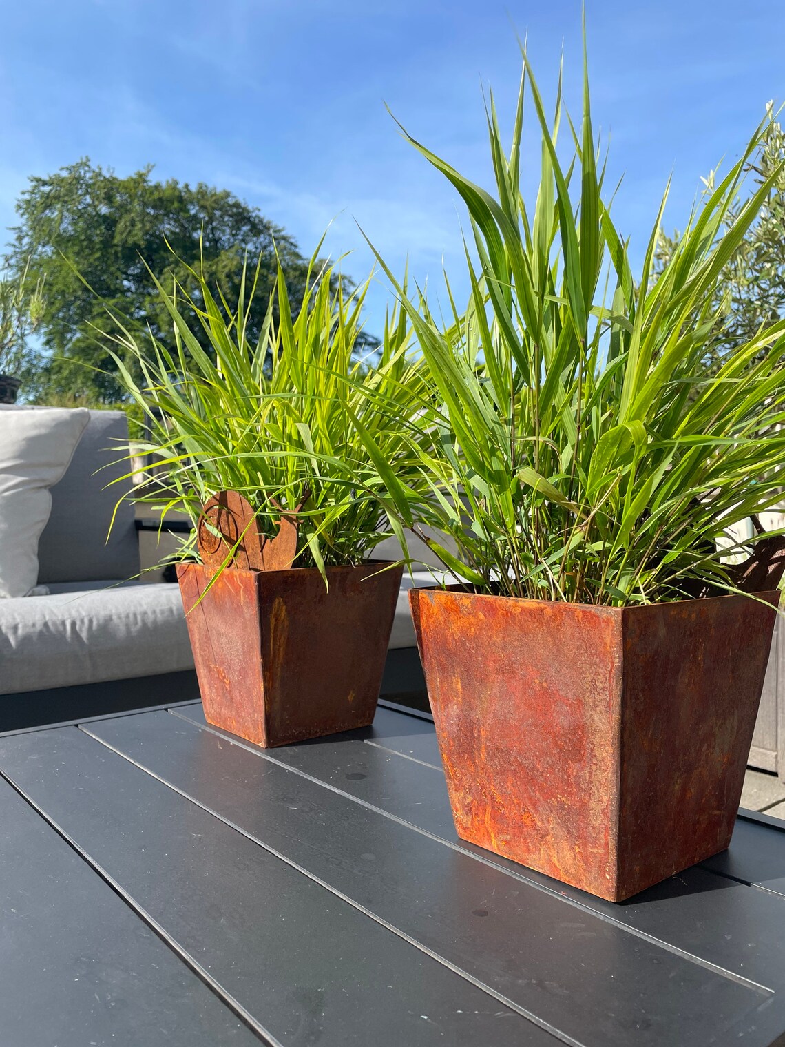 Rustic garden planter herb pots | Etsy
