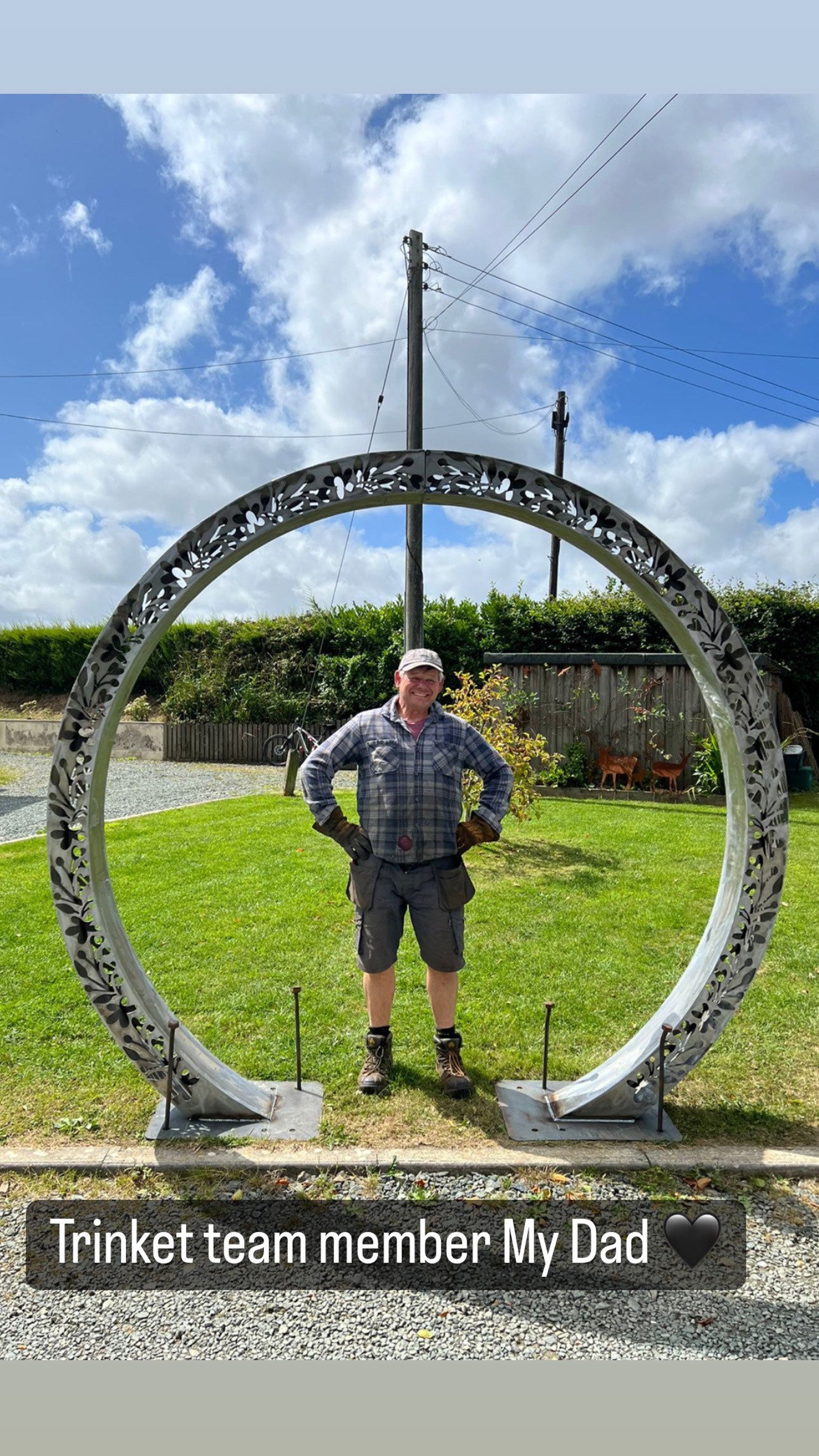 Garden Arch Way, Moon Gate, Metal Garden Arch, Rustic Archway - Etsy UK