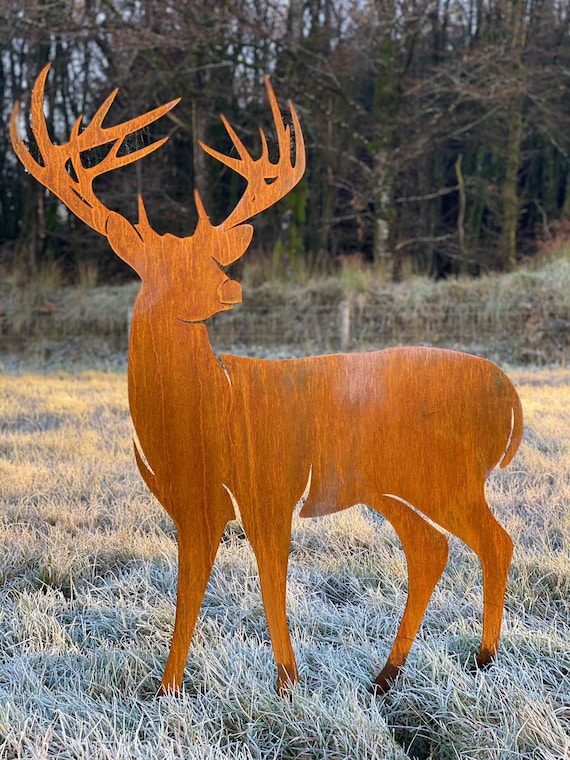 Large metal deer store