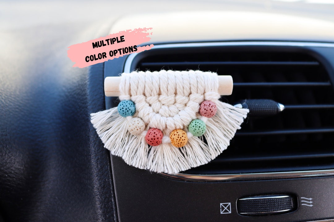 Macrame Diffuser Vent Clip, Diffuser, Car Decor, Essential Oils, Boho ...