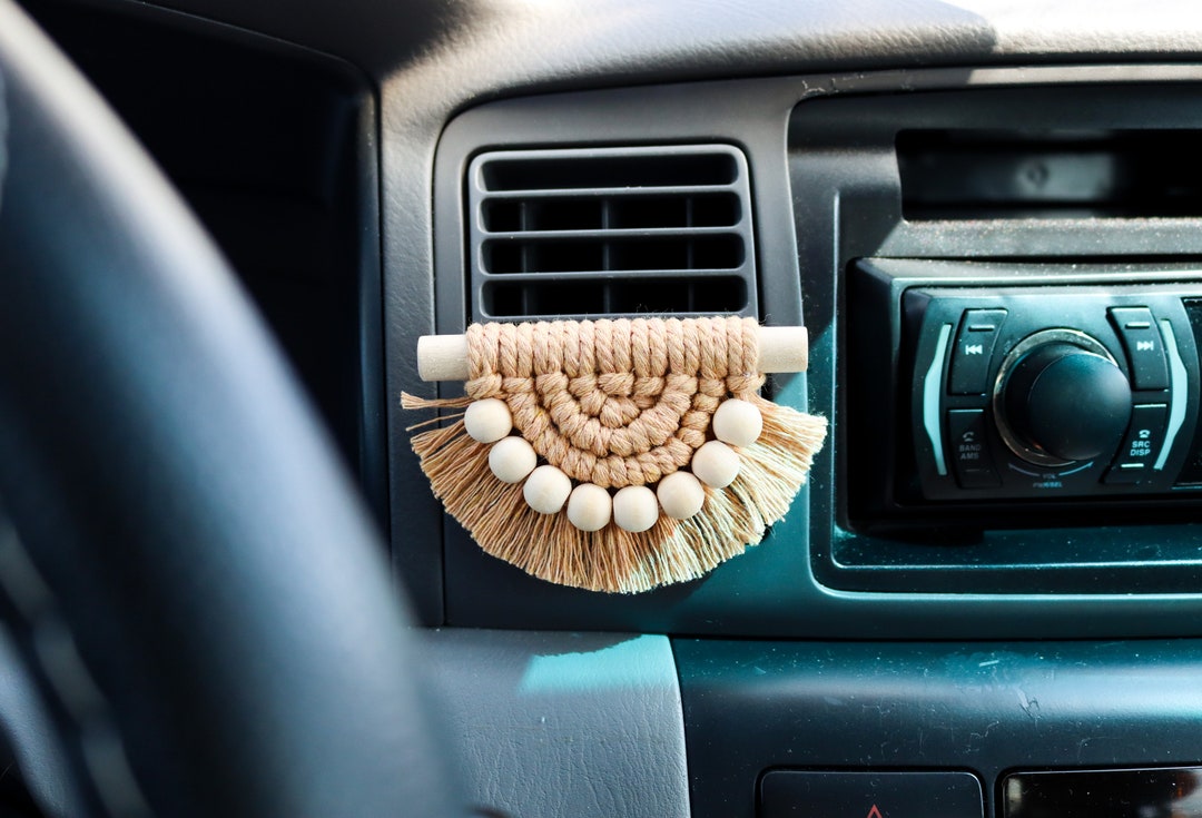 Macrame Diffuser Vent Clip, Diffuser, Car Decor, Essential Oils, Boho ...