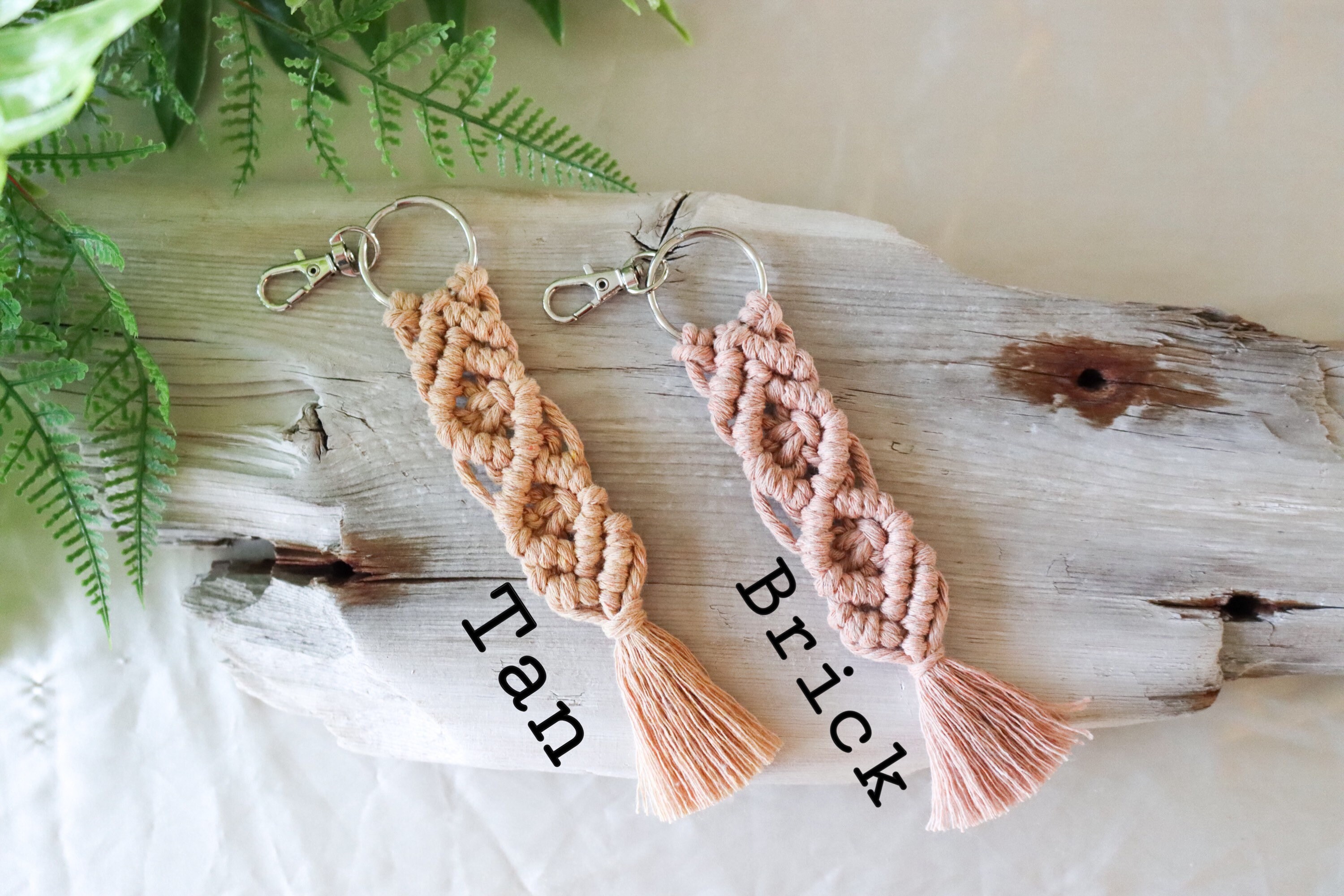 Macrame Keychain Keychain Bag Accessory Mini Macrame Gift - Etsy