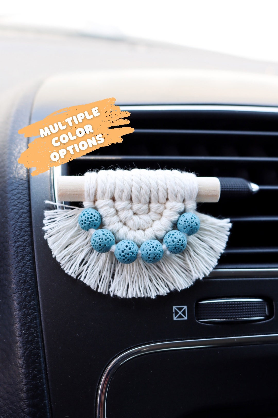 Macrame Diffuser Vent Clip, Diffuser, Car Decor, Essential Oils, Boho ...