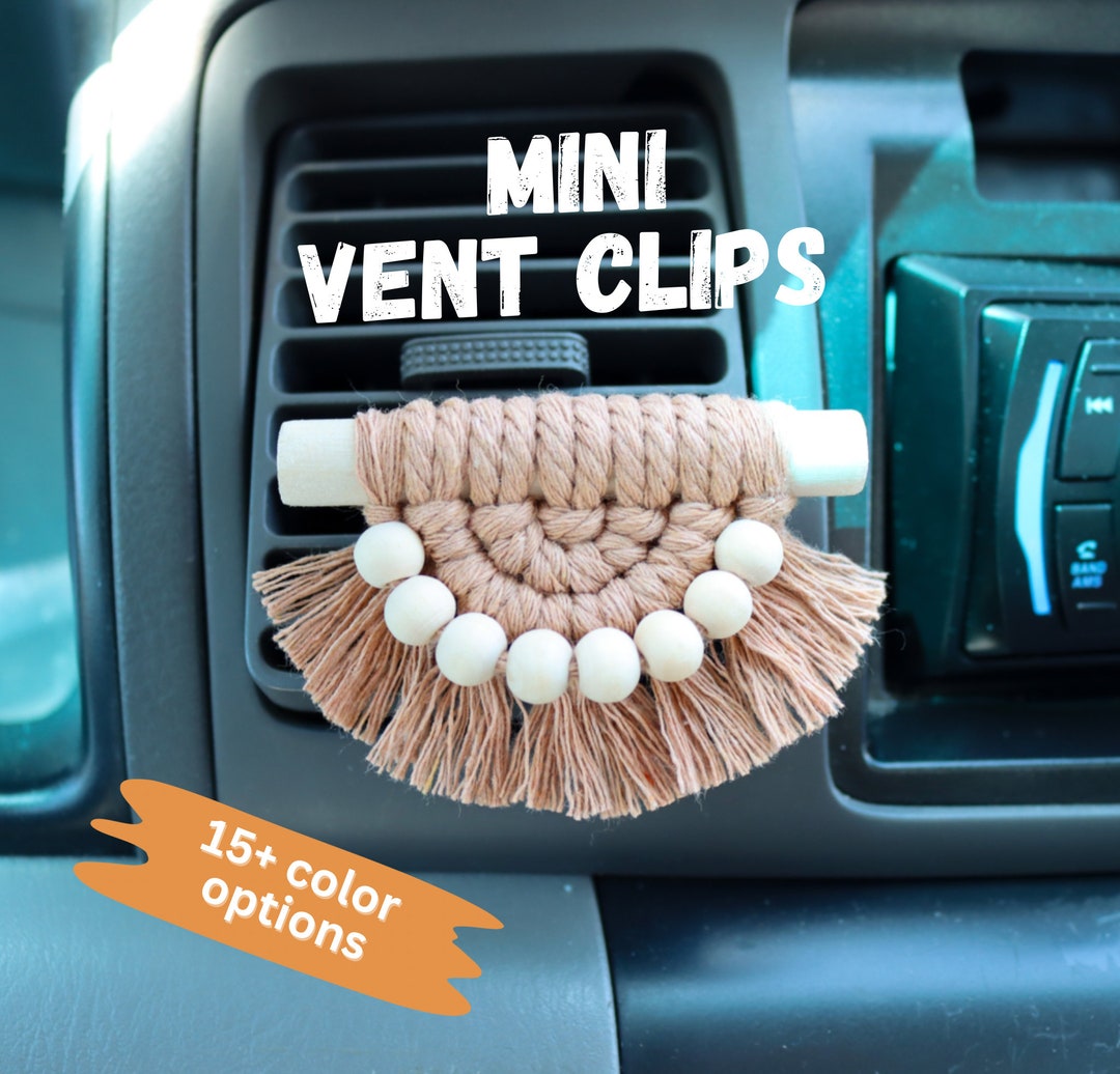 Mini Macrame Diffuser Vent Clip, Diffuser, Car Decor, Essential Oils ...