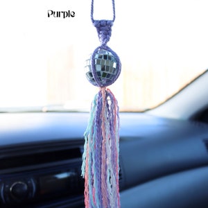 Disco Ball, Rear View Mirror Accessories, Car Accessories, Boho Car ...