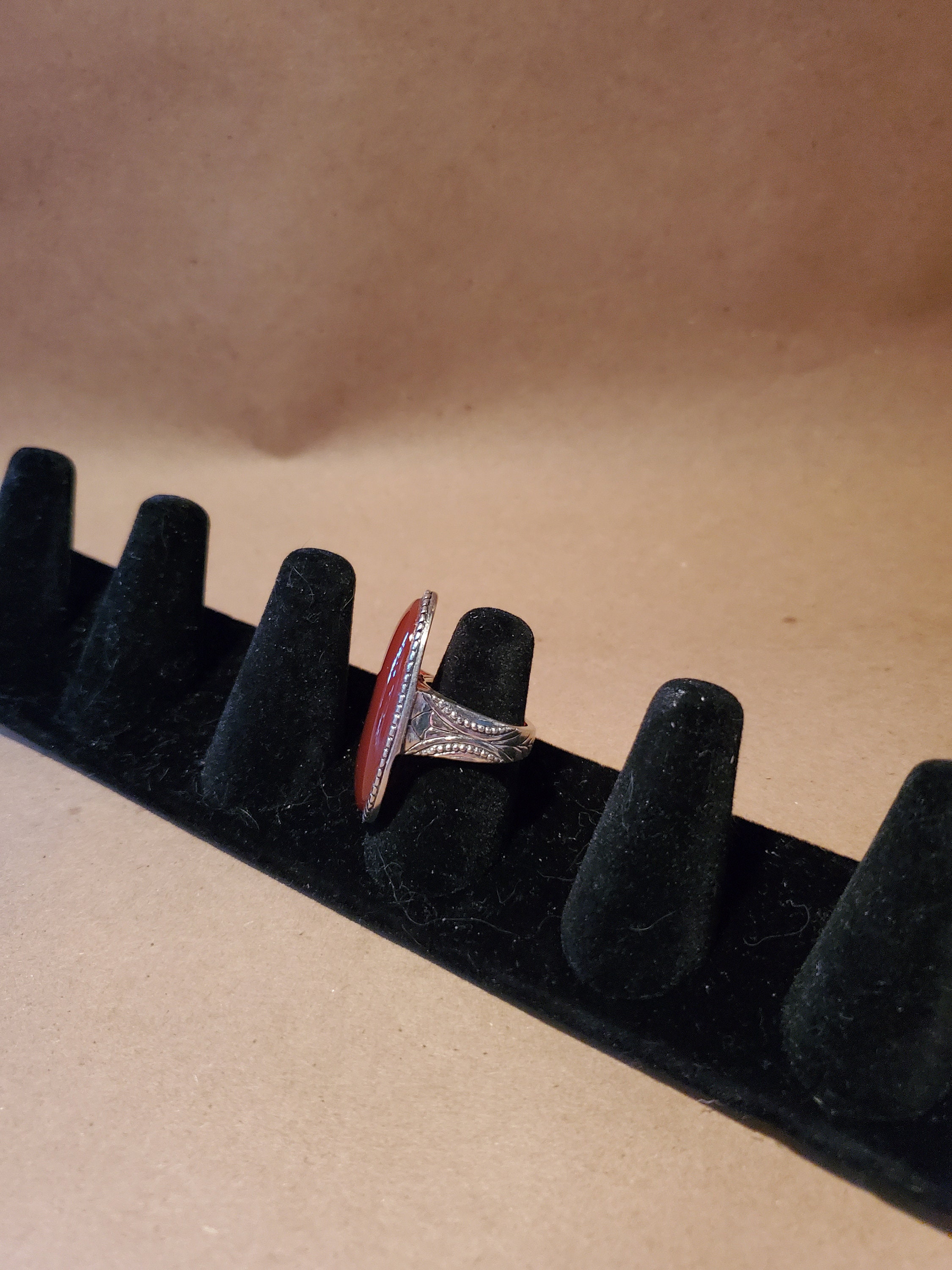Studio Barse Silver Carnelian Ring - Etsy