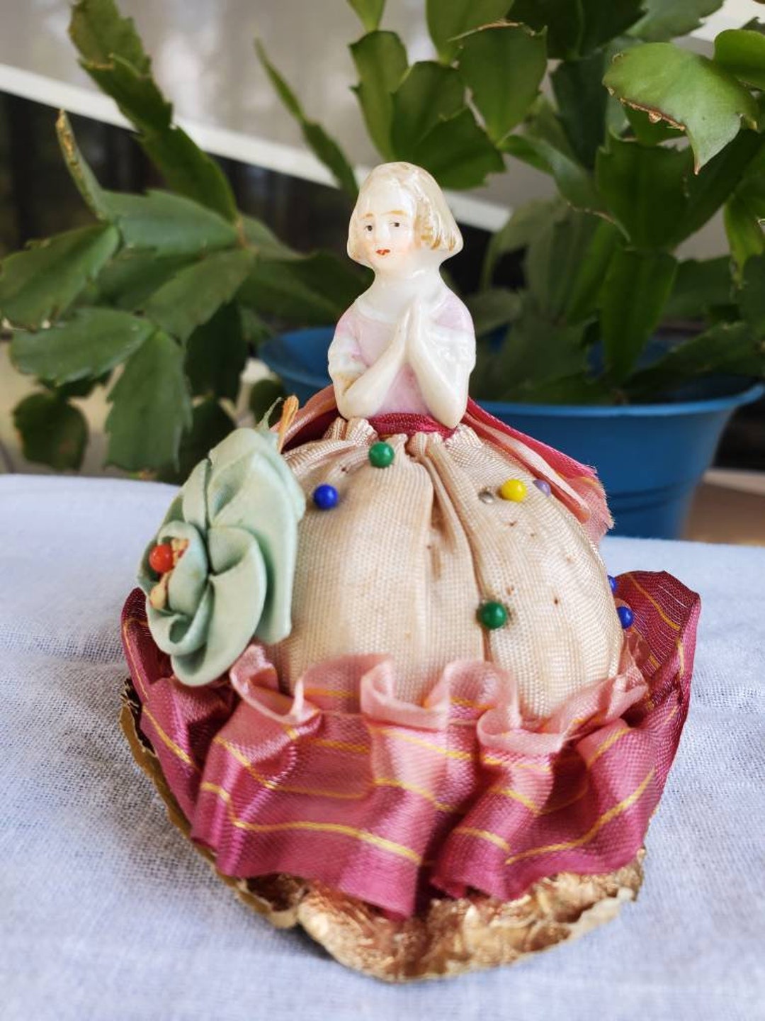 Lady Pincushion From 40' - 50's. All Original and Was Used but Not ...