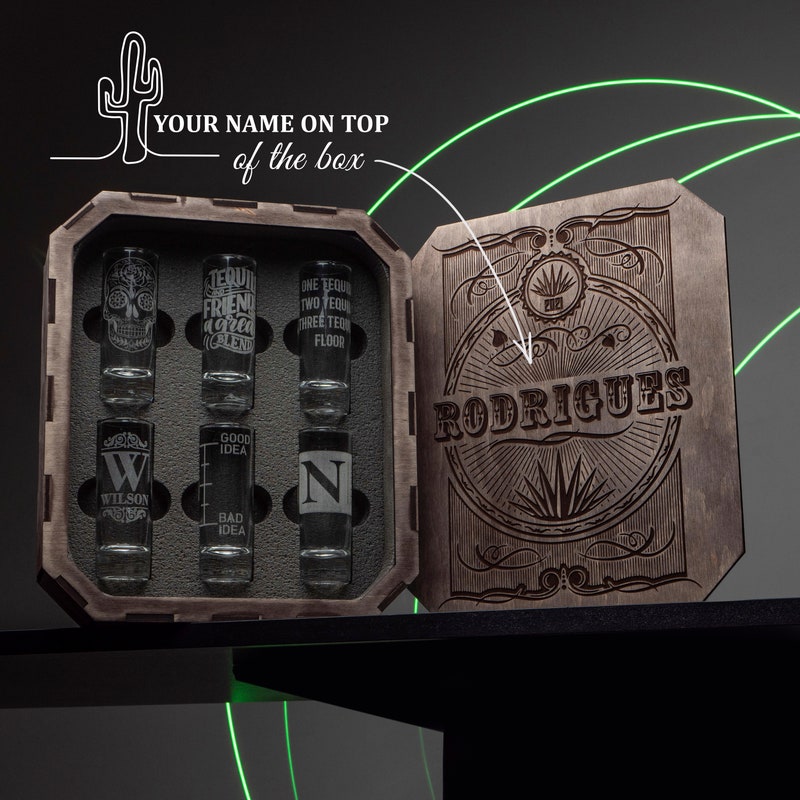 Shot Glass Box - Etsy