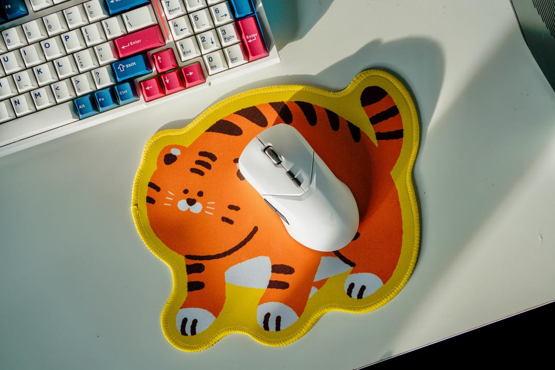 Chubby Tiger Mouse Pad, Cute Animal Mouse Pad, Desk Accessory ...