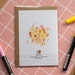 Chunky Tiger Couple Greeting Card, Kawaii Tiger, Anniversary ...
