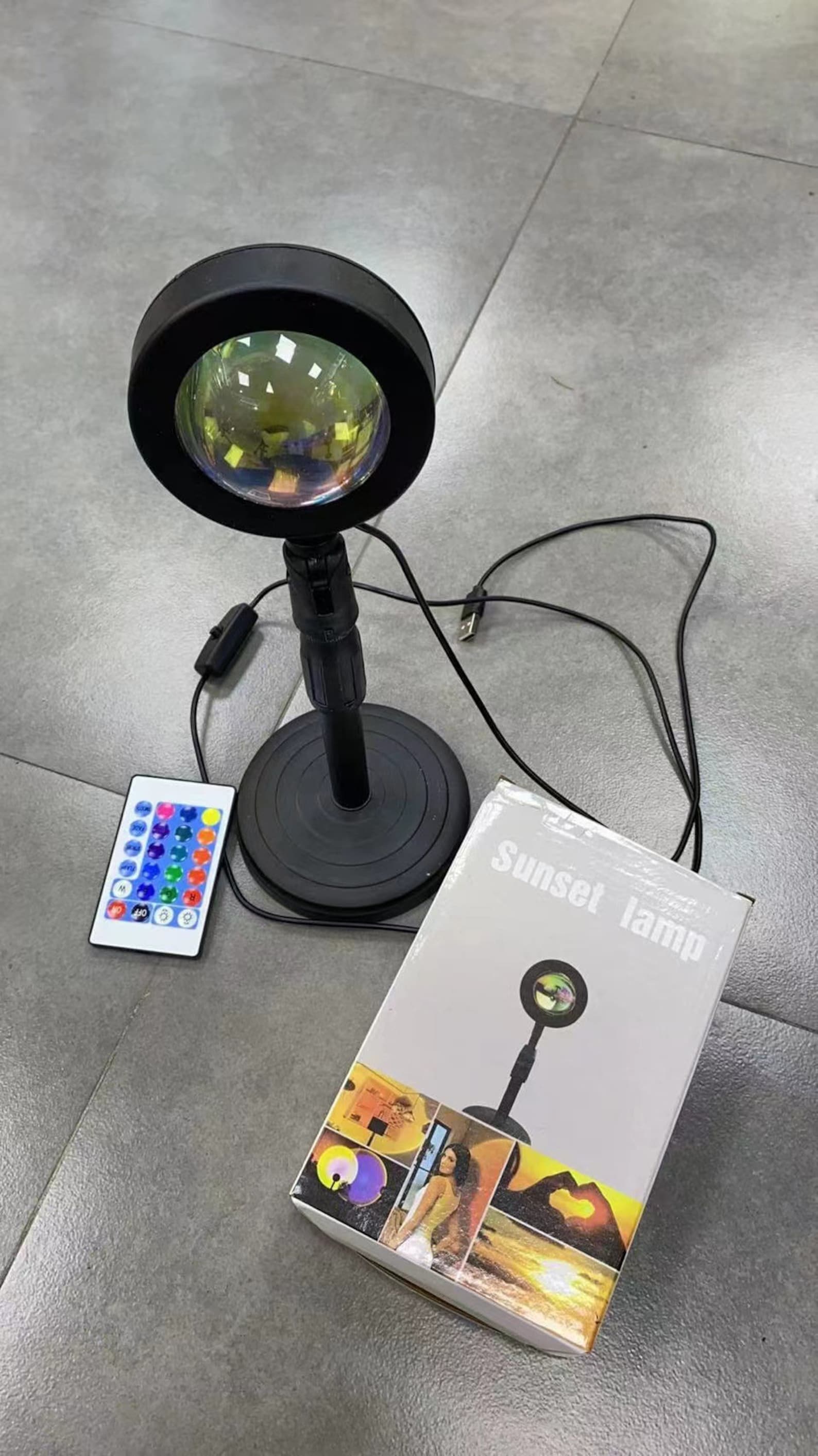 Sunset LED Projector Lamp USB Table lamp Sun never sets | Etsy