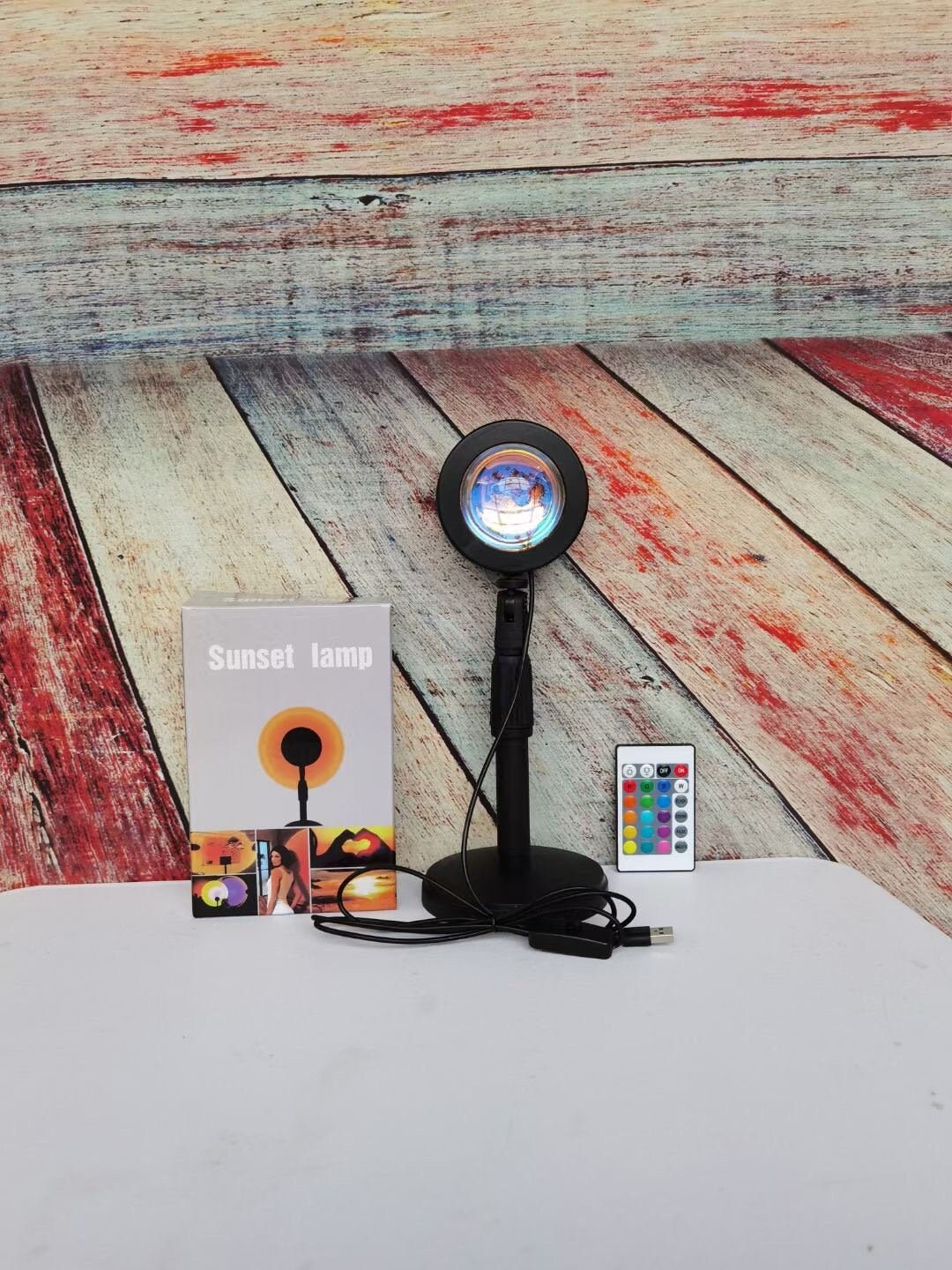 Sunset LED Projector Lamp USB Table lamp Sun never sets | Etsy