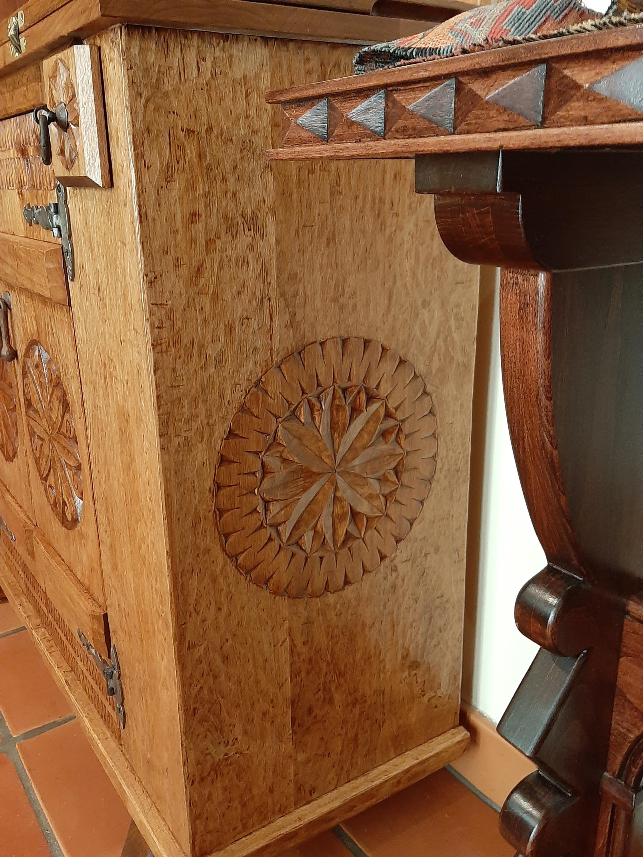 Spanish Colonial Drop-leaf Buffet - Etsy