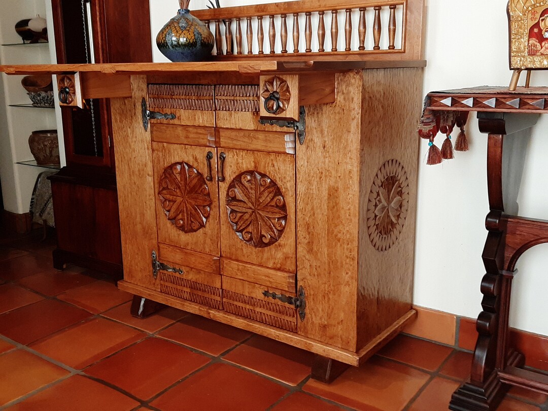 Spanish Colonial Drop-leaf Buffet - Etsy