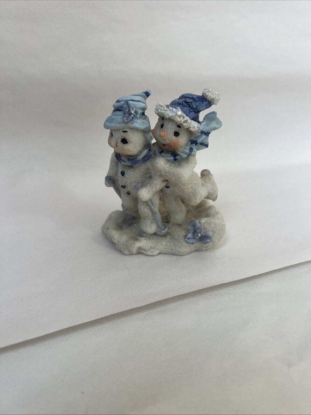 Snow Buddies Skiing Figurine - Etsy