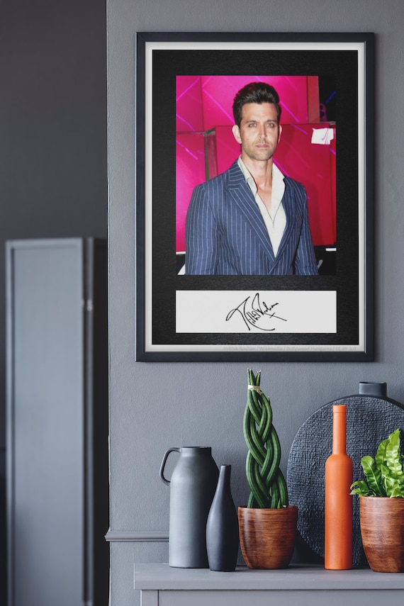 Collectibles Hrithik Roshan Autograph Reprint and Photo 20x30 A4 ...