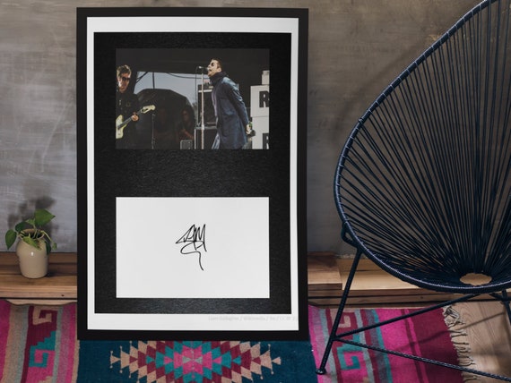 Liam Gallagher Autograph Reprint Photo 20x30 A4 Autogramm | Etsy