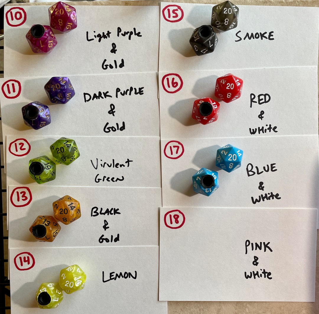 Rollin Twenties D20 Valve Stem Caps (pair) - Series 2 - Etsy