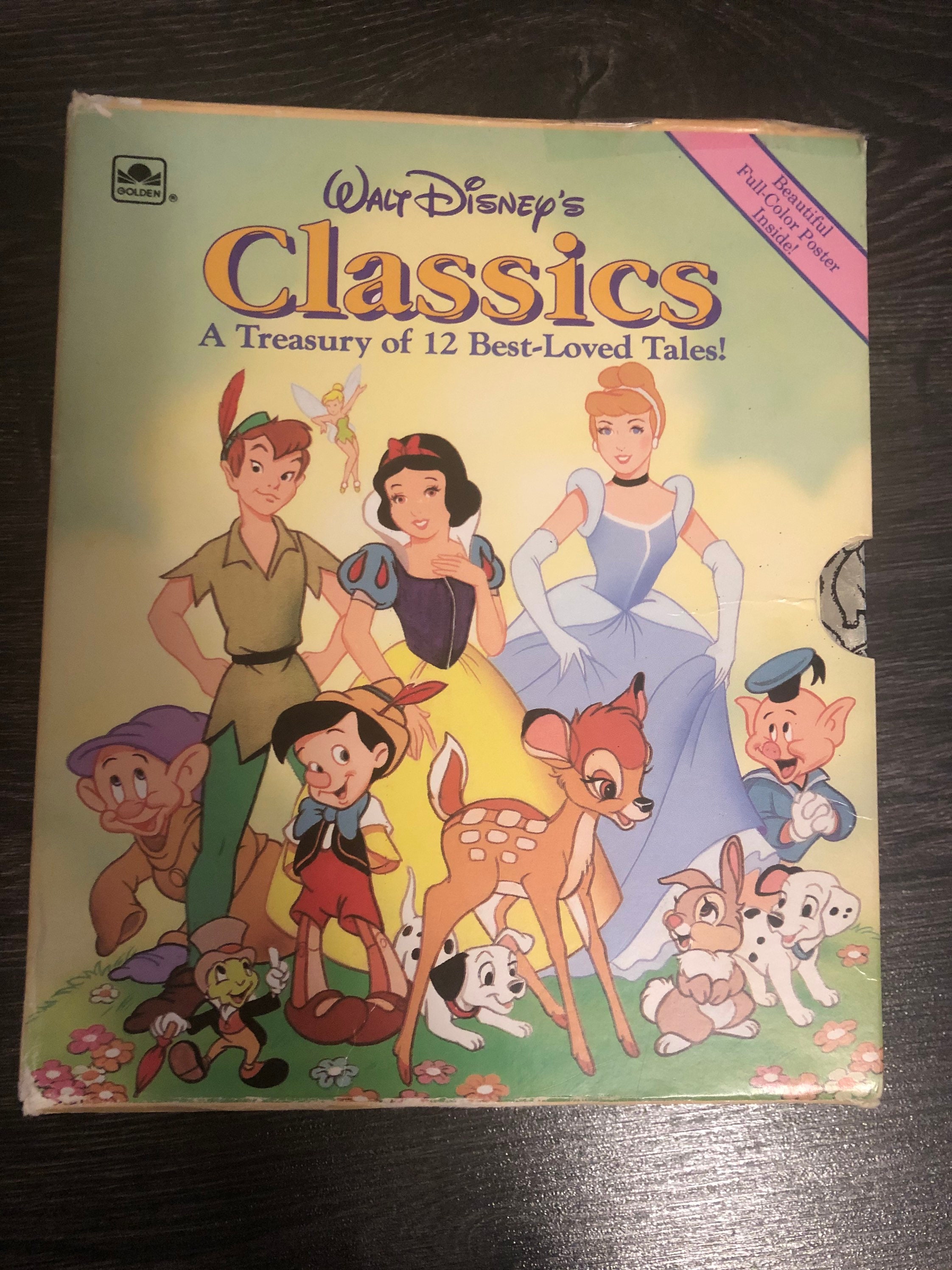 Vintage 1990 Disney Classics Golden books Box set Complete | Etsy