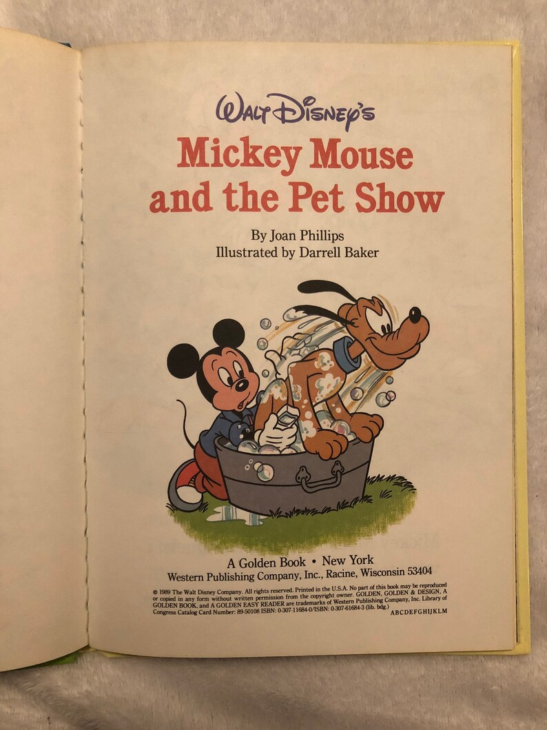 1980s Disneys Mickey Mouse Easy reader books | Etsy