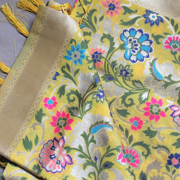 Yellow Dupatta - Etsy